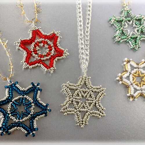 Starwheel Pendant Beading TUTORIAL - Etsy