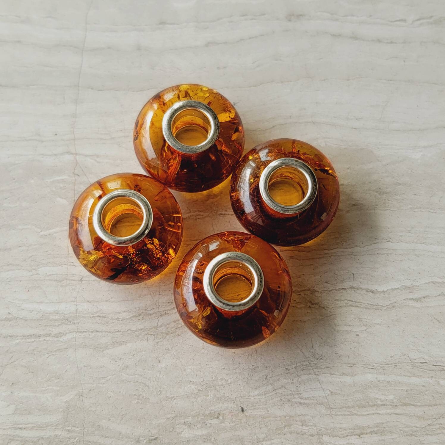 Natural Baltic Honey Charm Beads, Pandora and Trollbead Compatible ...