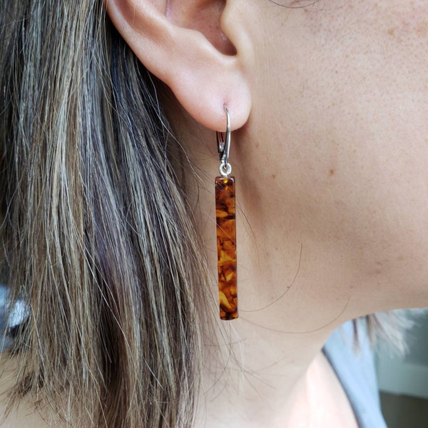 Amber Earrings - Etsy