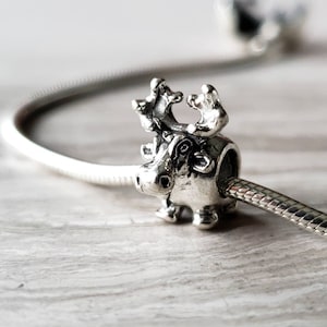 Sterling Silver Moose Charm Spacer Bead, Pandora Essence | Pandora Me ...