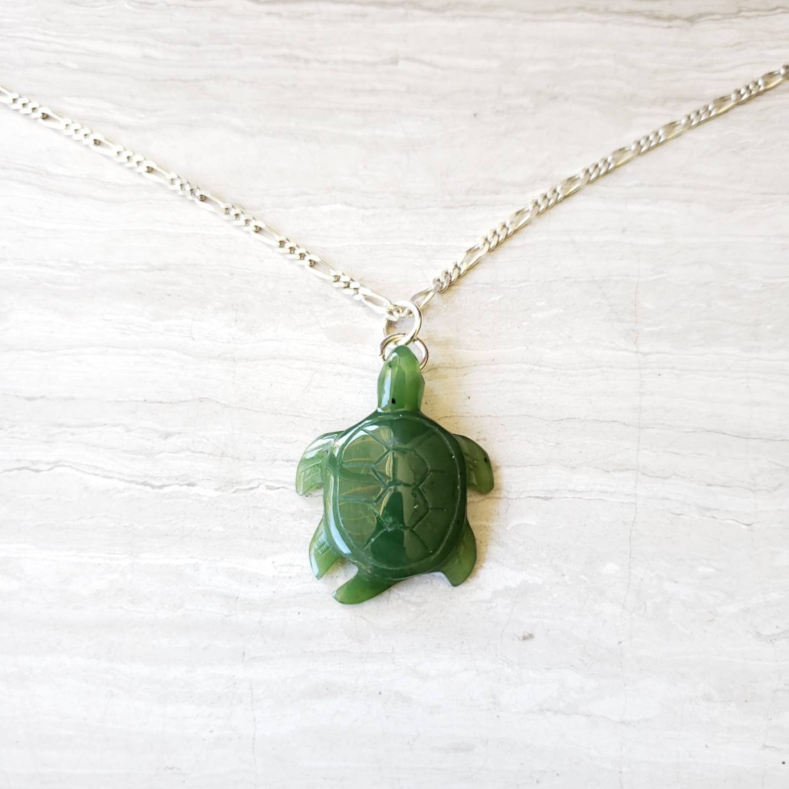 Large Genuine Jade Turtle Pendant Necklace Natural Jade | Etsy