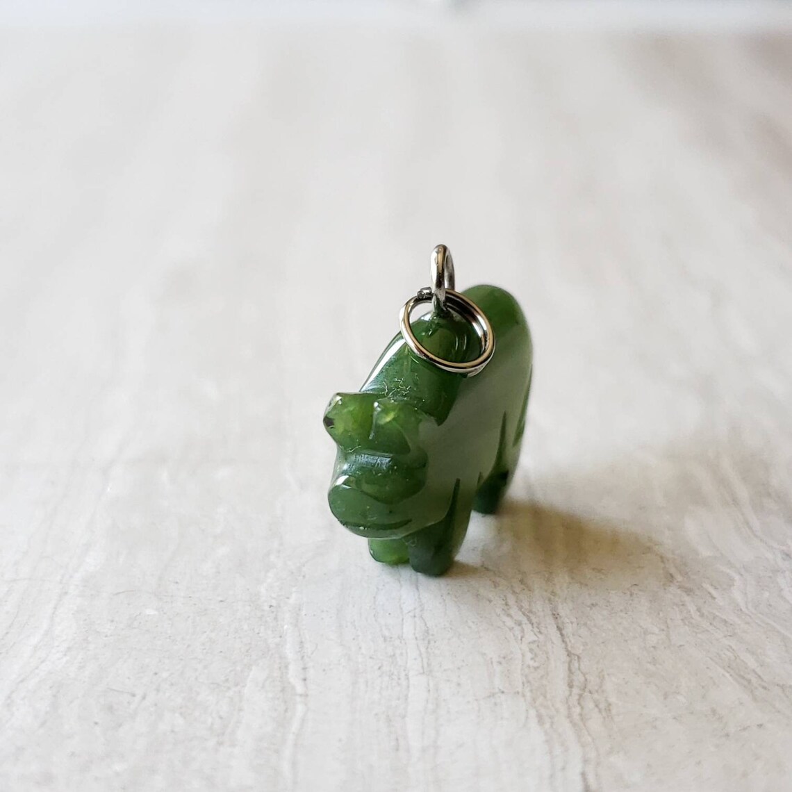 Genuine Jade Pig Charm Pendant Year of the Pig Chinese | Etsy