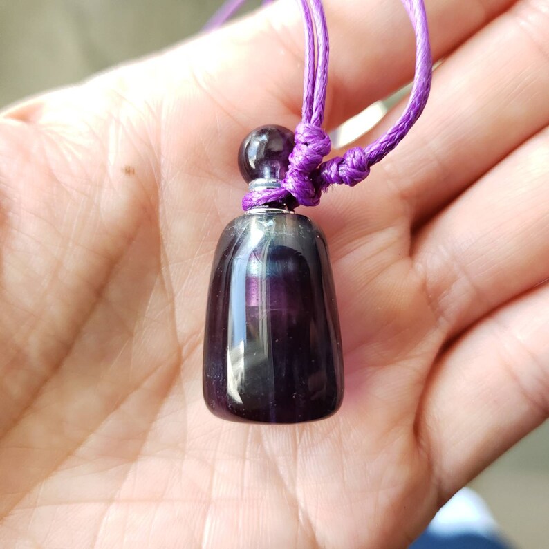 Purple and Green Fluorite Essential Oil Diffuser Perfume - Etsy