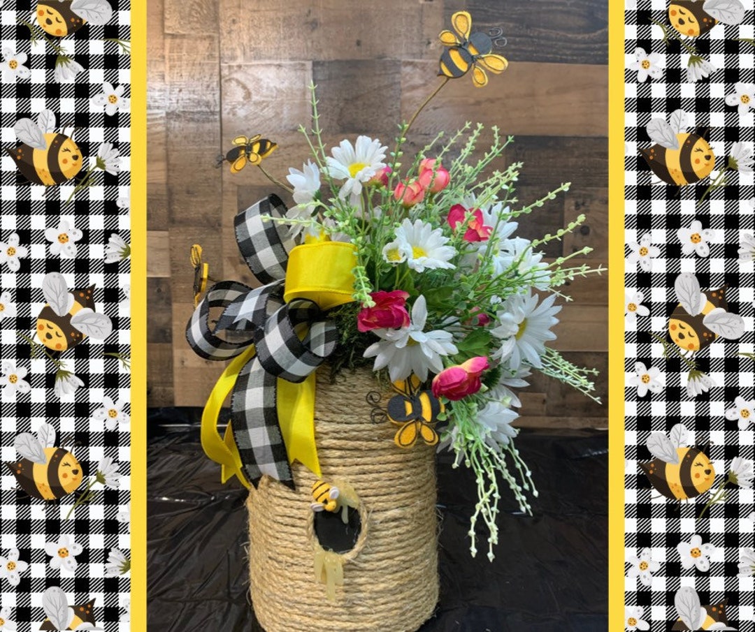 Bee Hive Arrangement-bee Hive Decor-bee Hive Decoration-honey Bee Decor ...