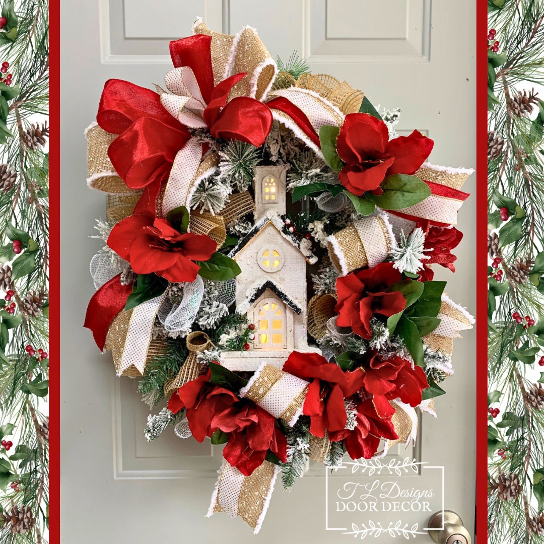 Christmas Church Wreath-christmas Wreath-religious Christmas Wreath ...