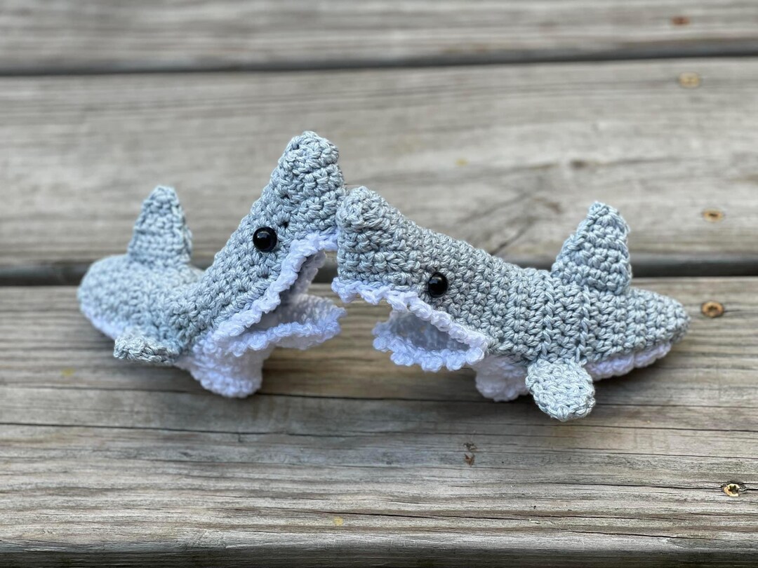 Newborn Crochet Shark Socks - Etsy