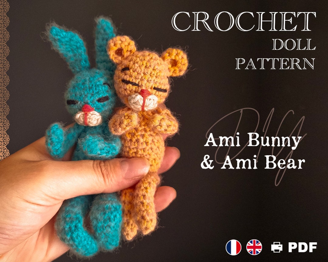 CROCHET Pattern Amibunny & Amibear DIY Amigurumi PDF French and English ...
