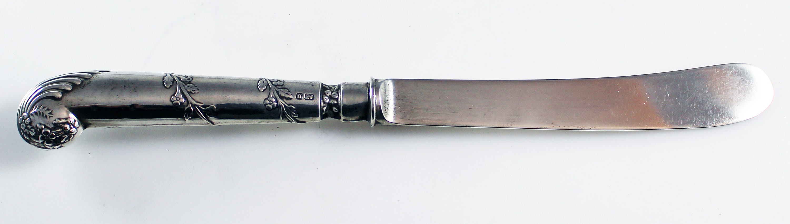 Antique Edwardian Sterling Silver Butter Knife UK Hallmarked Chester ...