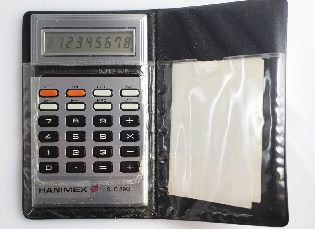 Vintage Hanimex SLC 890 Calculator Super Slim With Beep Sound - Etsy