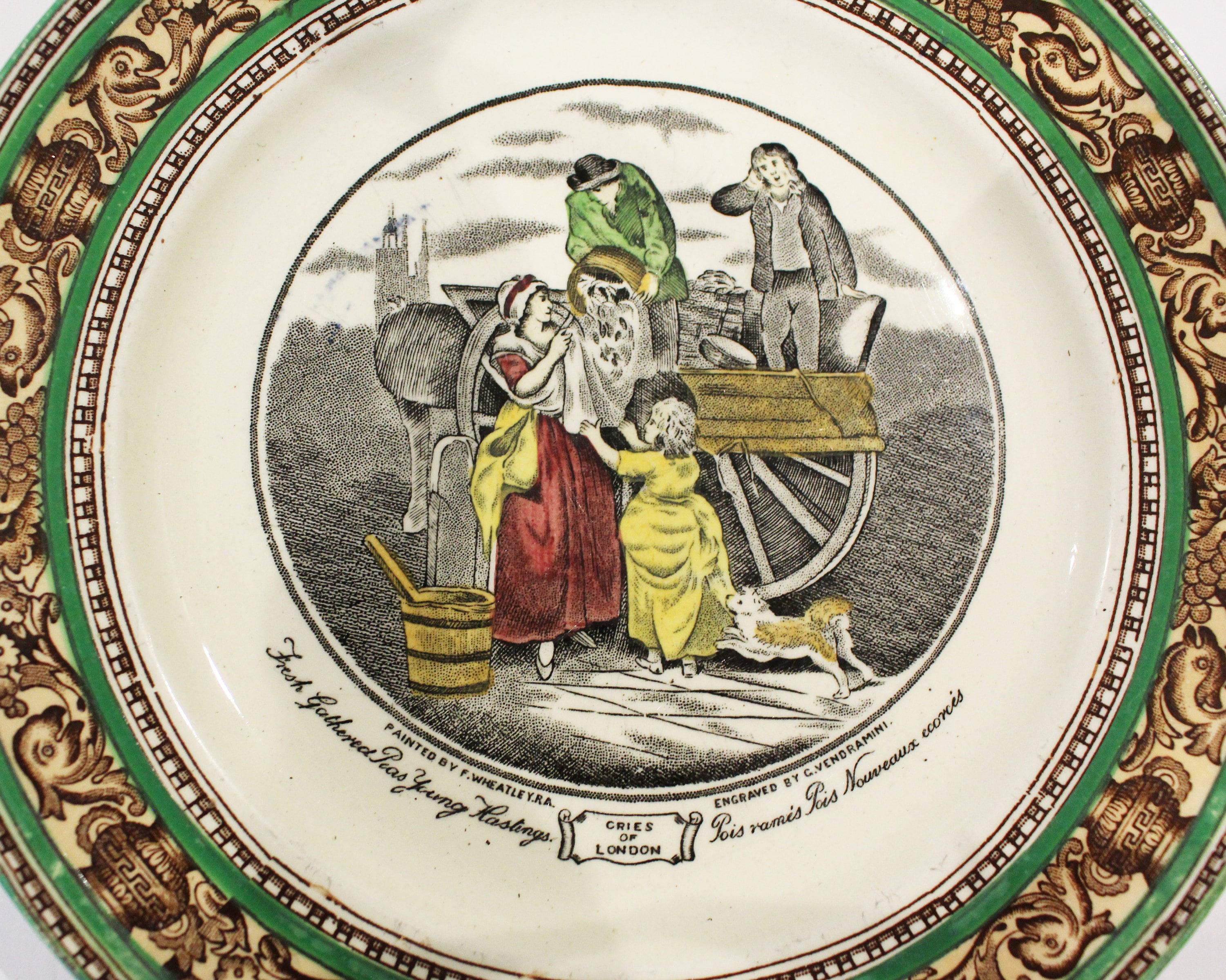 Pair of Vintage Side Plates Cries of London Series by Adam Tunstall ...