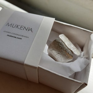 Sand Textured Silver Ring Organic Silver Ring Rustic Ring - Etsy