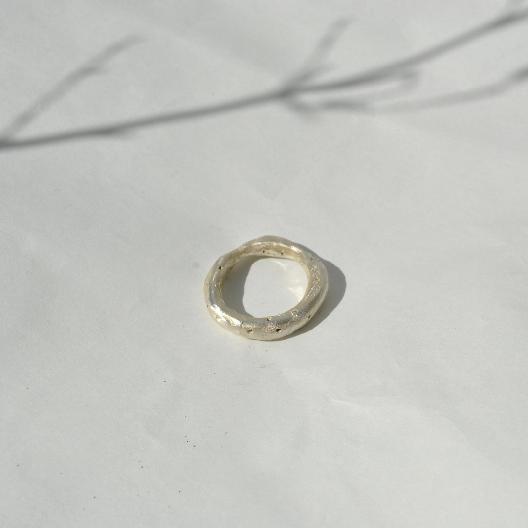 Organic Silver Ring, Reticulated Ring, Textured Silver Ring, Silver ...