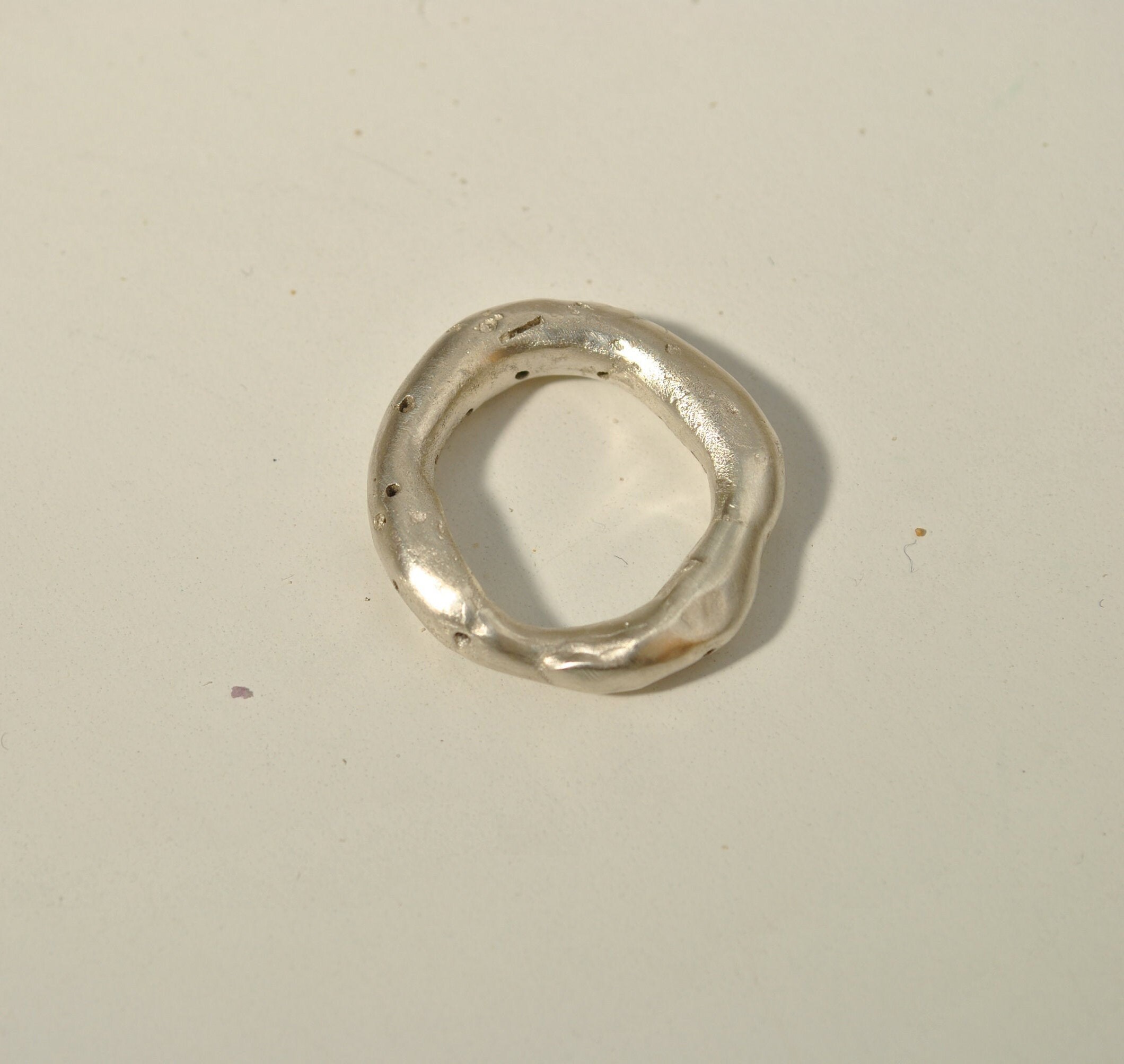 Organic silver ring Reticulated Ring textured silver ring | Etsy