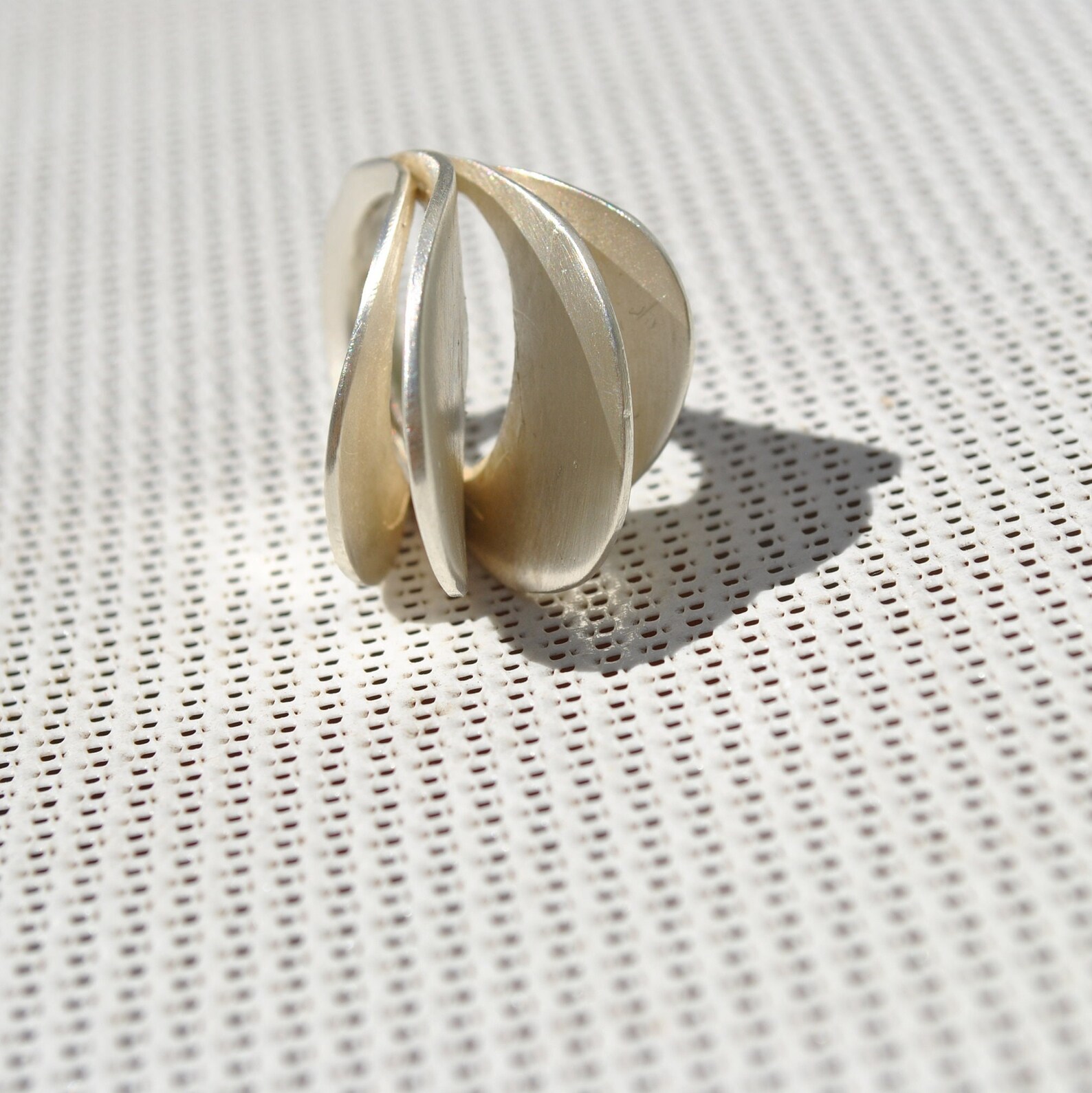 Original Silver Ring Unique Modern Silver Ring Geometric - Etsy