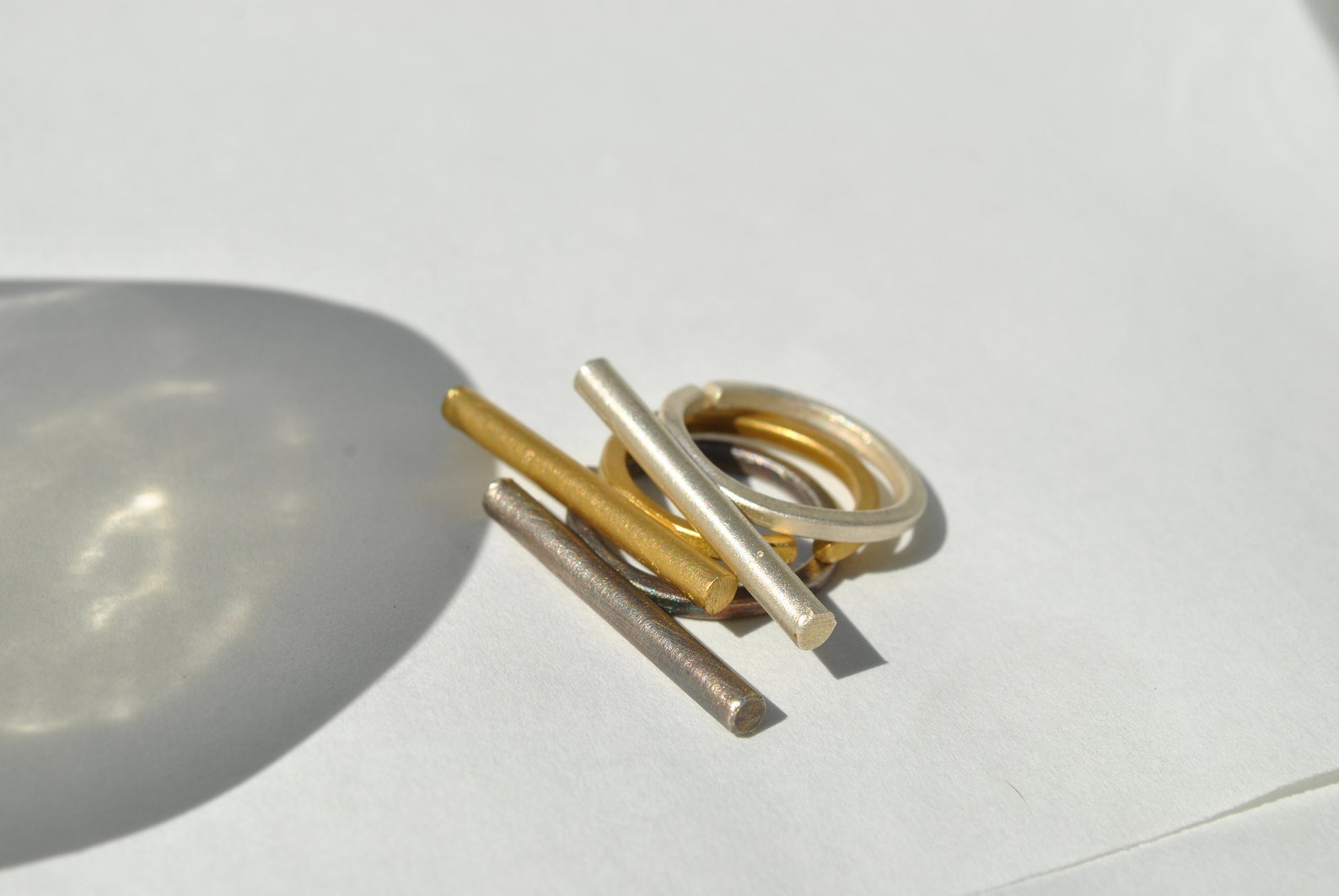 Sterling Silver Bar Ring Stackable Ring Adjustable Ring - Etsy