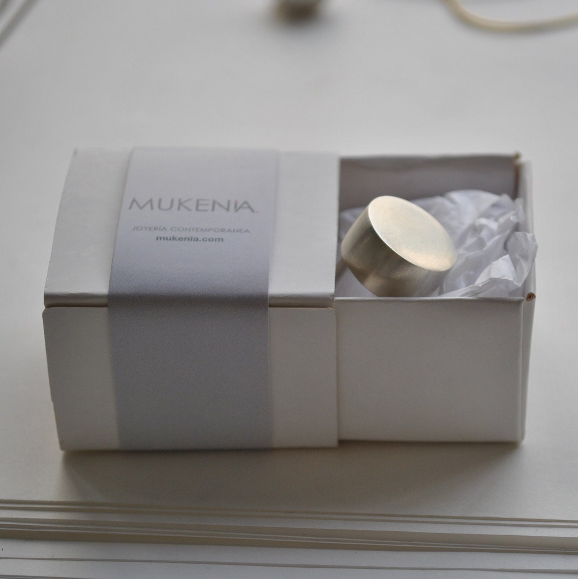 Circle Silver Ring, Volume Silver Ring, Silver Ring, Geometric Ring ...