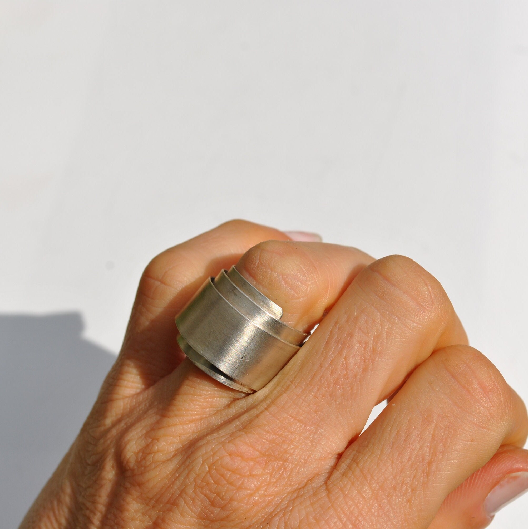 Silver Flexible Ring, Modern Ring, Contemporary Jewelry, Modernist ...