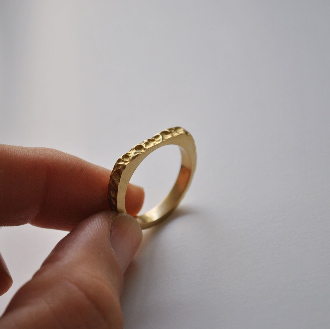 Texture Bronze Ring Moon Texture Ting Golden Texture Ring - Etsy