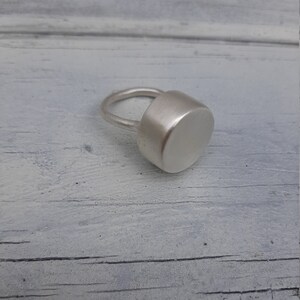 Circle silver ring volume silver ring silver ring | Etsy