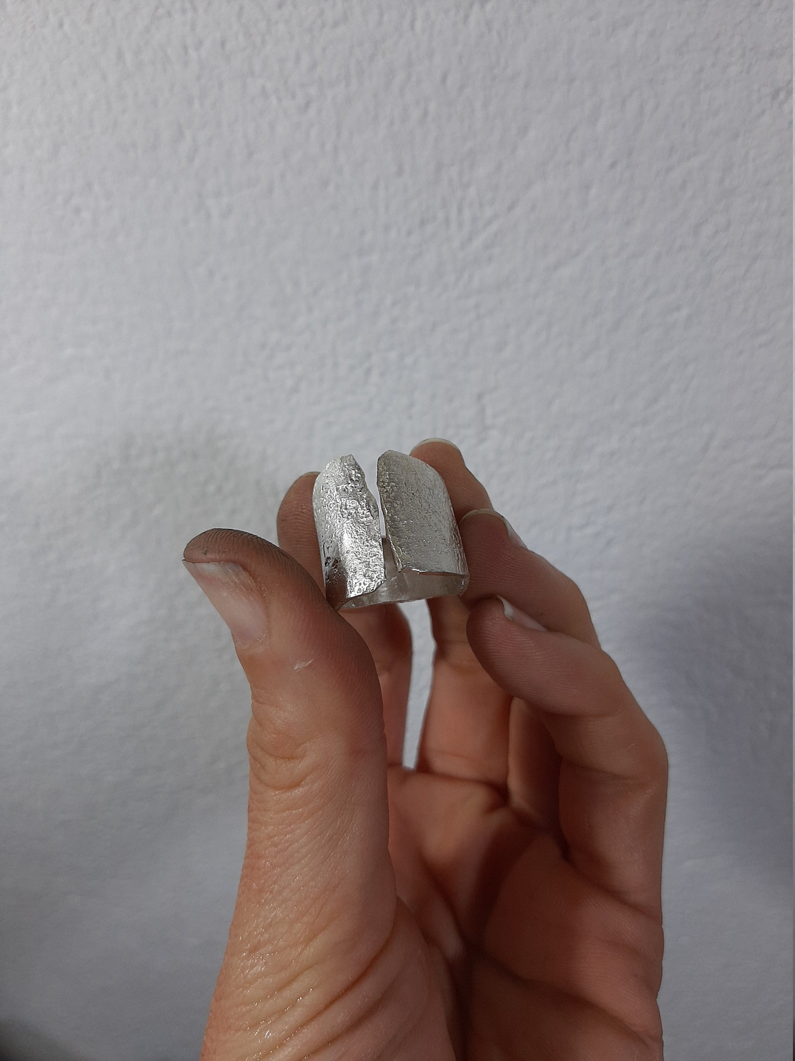 Sand Textured Silver Ring Organic Silver Ring Rustic Ring - Etsy