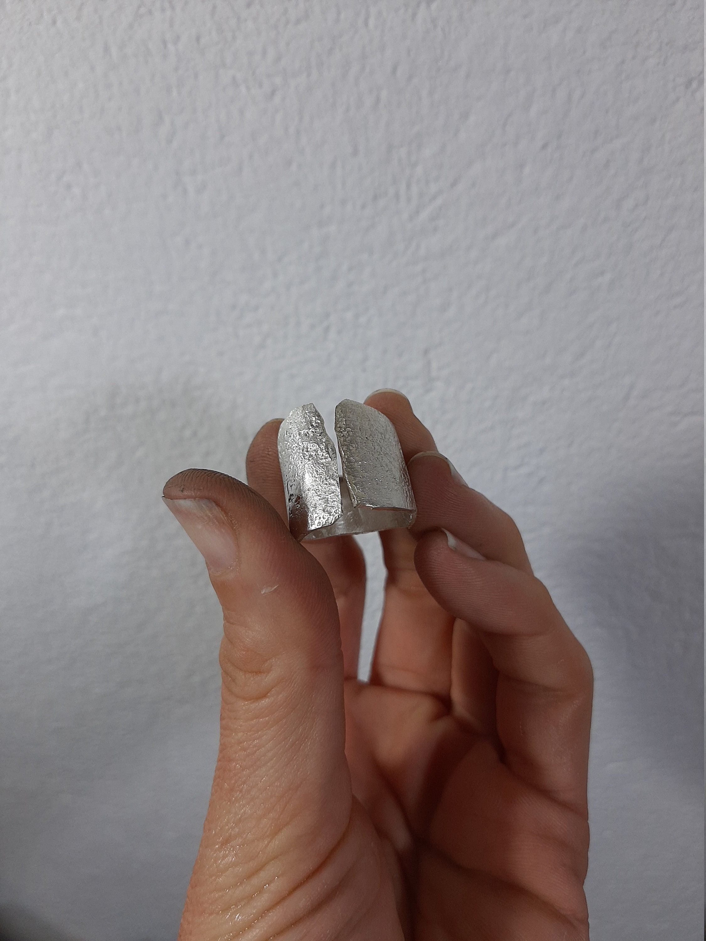 Sand Textured Silver Ring Organic Silver Ring Rustic Ring - Etsy