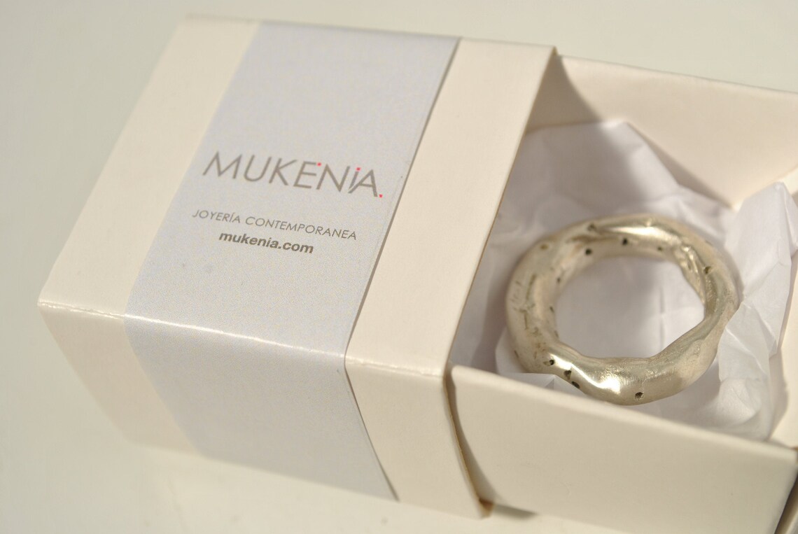 Organic Silver Ring Reticulated Ring Textured Silver Ring - Etsy