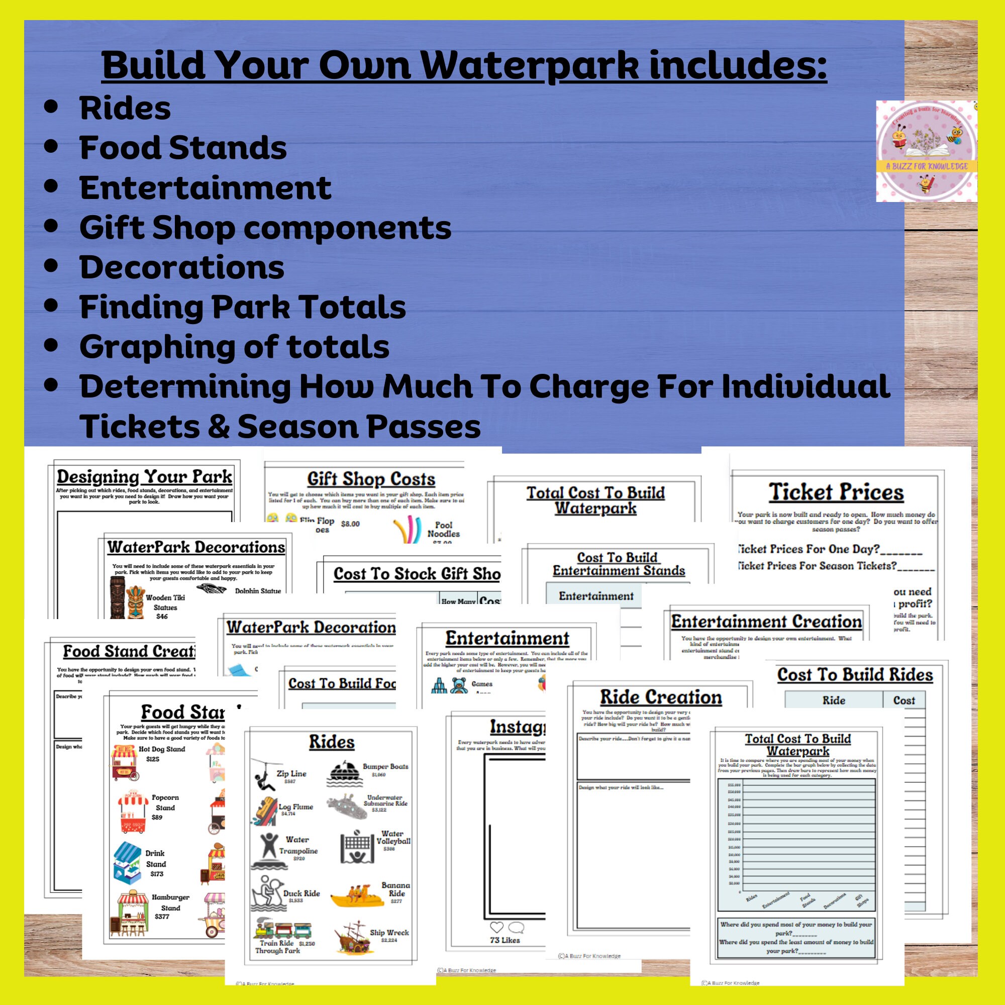 Design and Build Your Own Waterpark | Summer Activity for Kids - Etsy