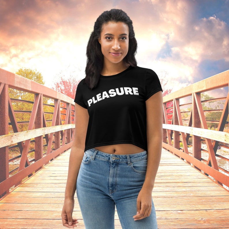 Black Pleasure Crop Top Shirt Monae Tee Pleasure Tshirt Gift for Her Him Them Trans Tops Gift ...