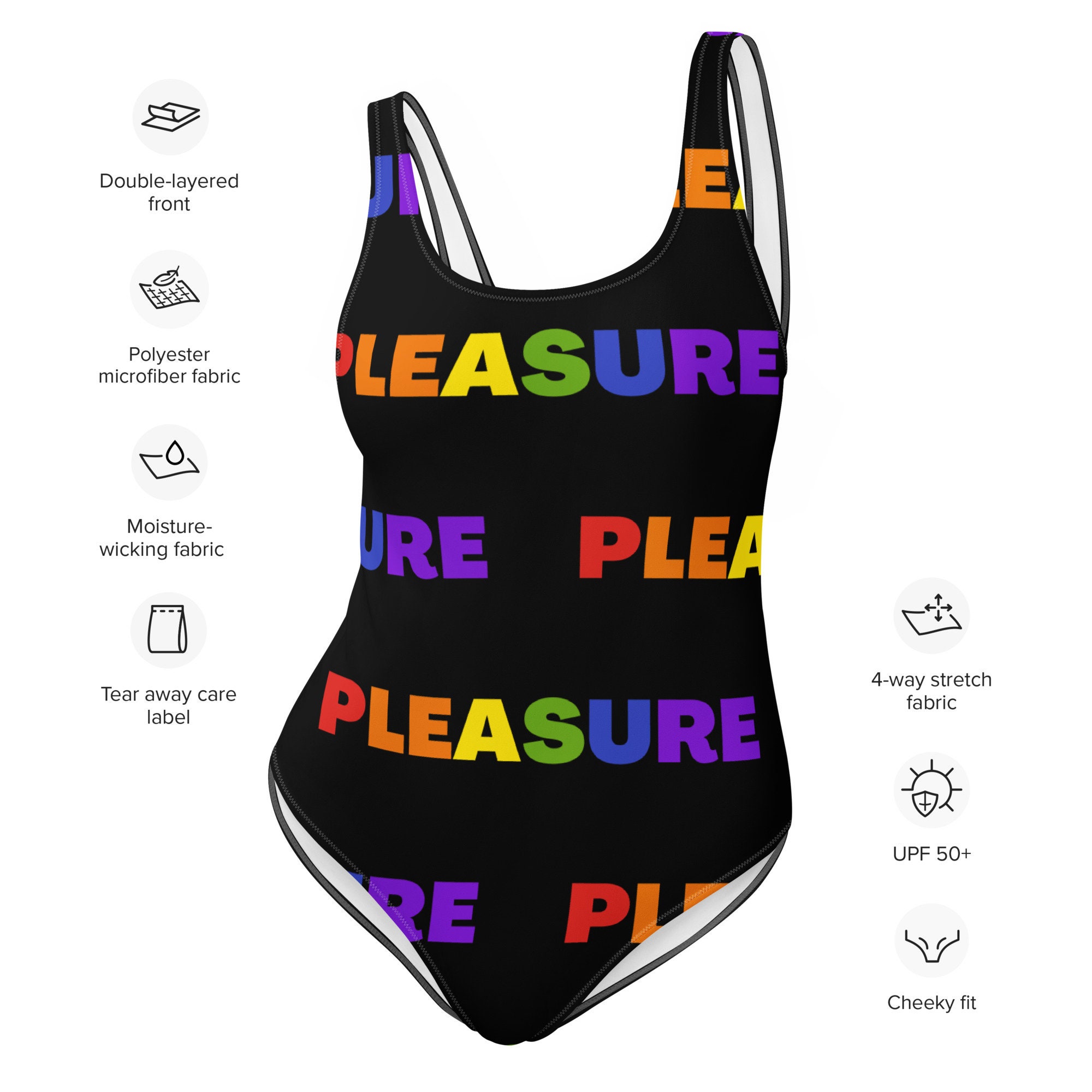 Bikini 2024 Gay Pride One Piece Swim Suit One Piece Swimsuit Pleasure ...