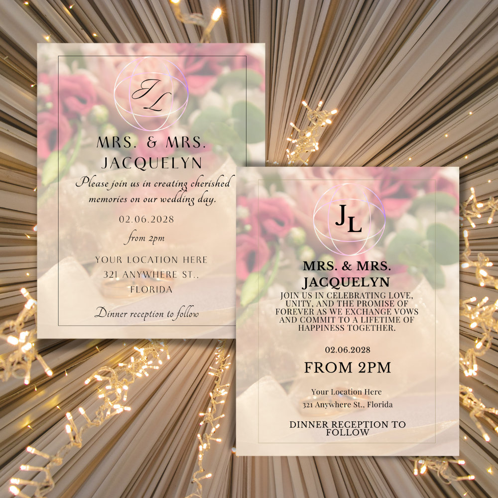 Personalized Mrs and Mrs Wedding Invitations Mx & Mr Wedding ...