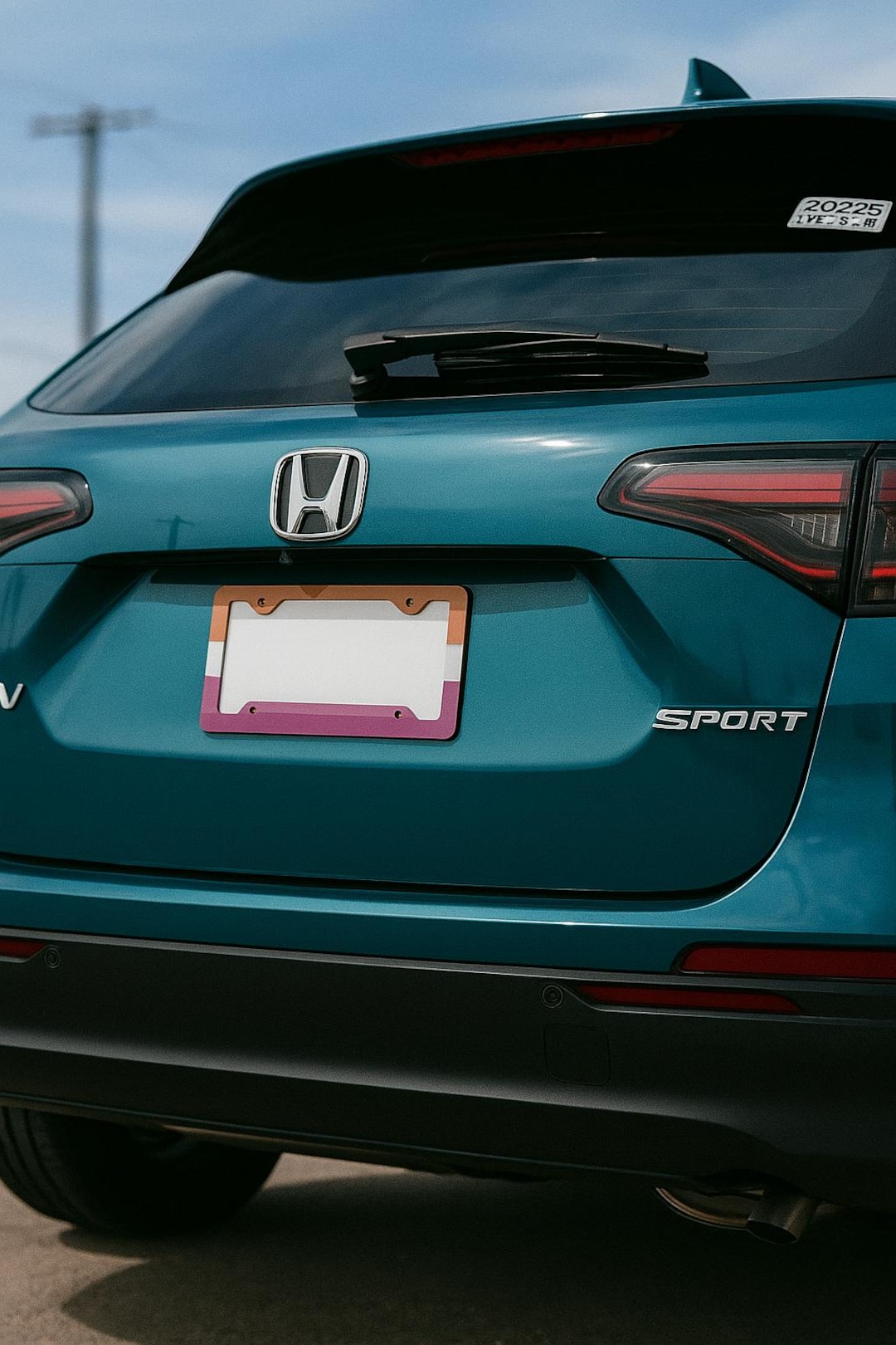 Subtle Sapphic Lesbian Pride Metal License Plate Frame, Car Accessories ...