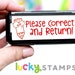 Please Correct and Return Self-inking Teacher Stamp Self - Etsy