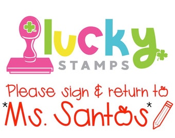 Sign Return Stamp | Etsy