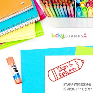 Sign & Return Stamp, Sign and Return, Sign and Return Self-inking ...