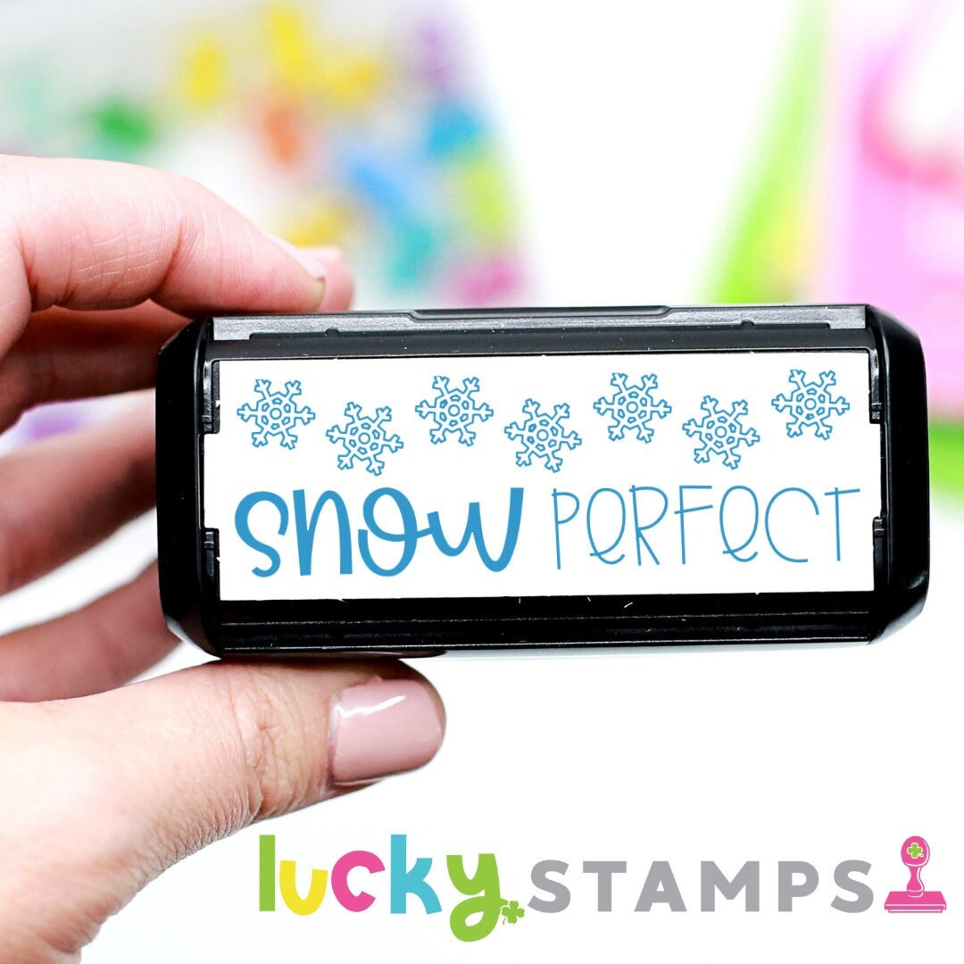 Snowflake Stamp, Snow Teacher Stamp, Winter Stamp, Snow Stamp, SNOW ...