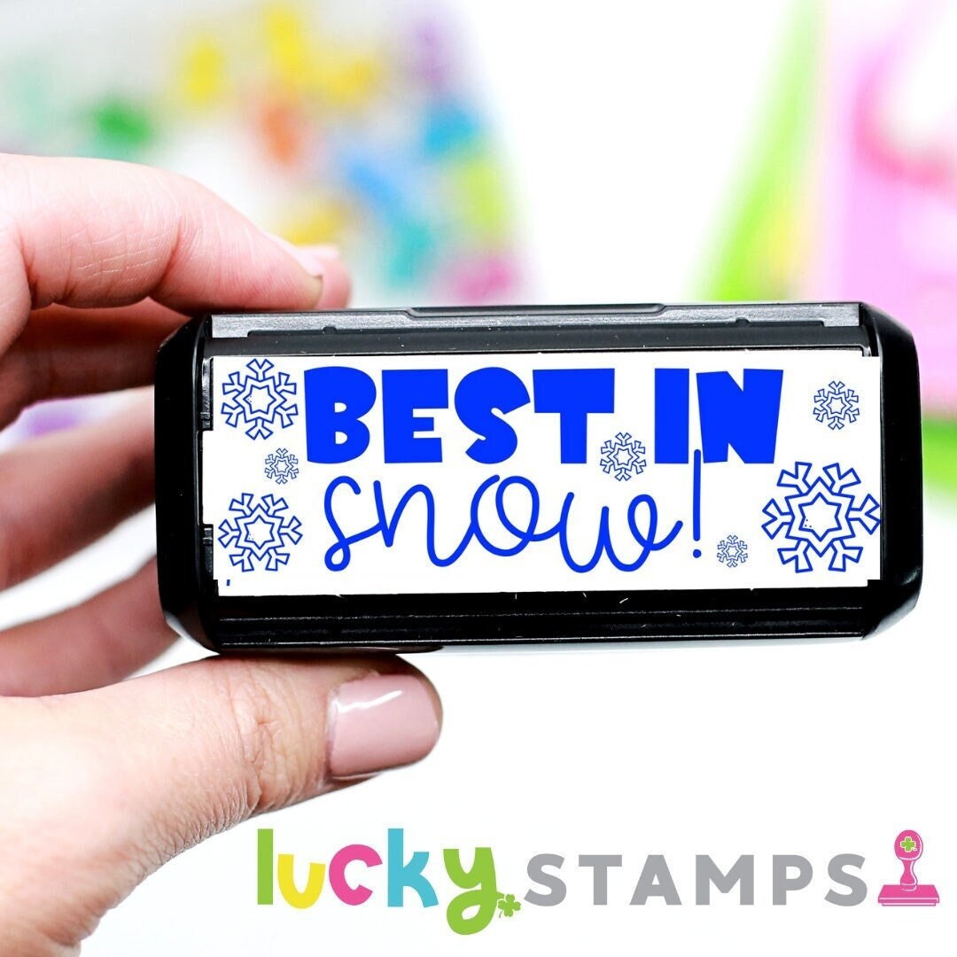 Snow Stamp, Snowflake Stamp, Snow Teacher Stamp, Best in Snow!, Winter ...
