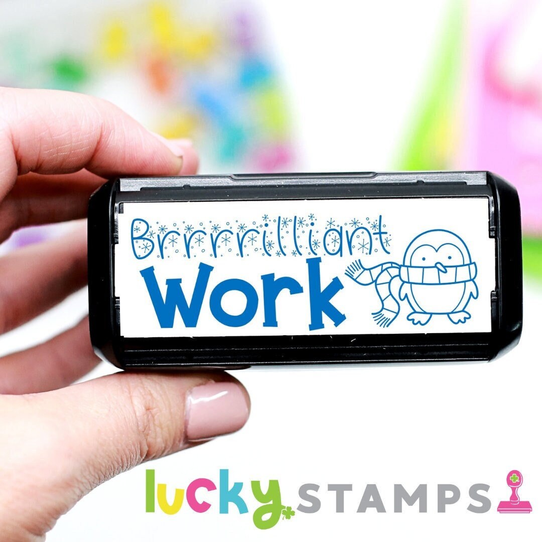 Penguin Teacher Stamp, Penguin Stamp, Penguin, Teacher Stamp ...