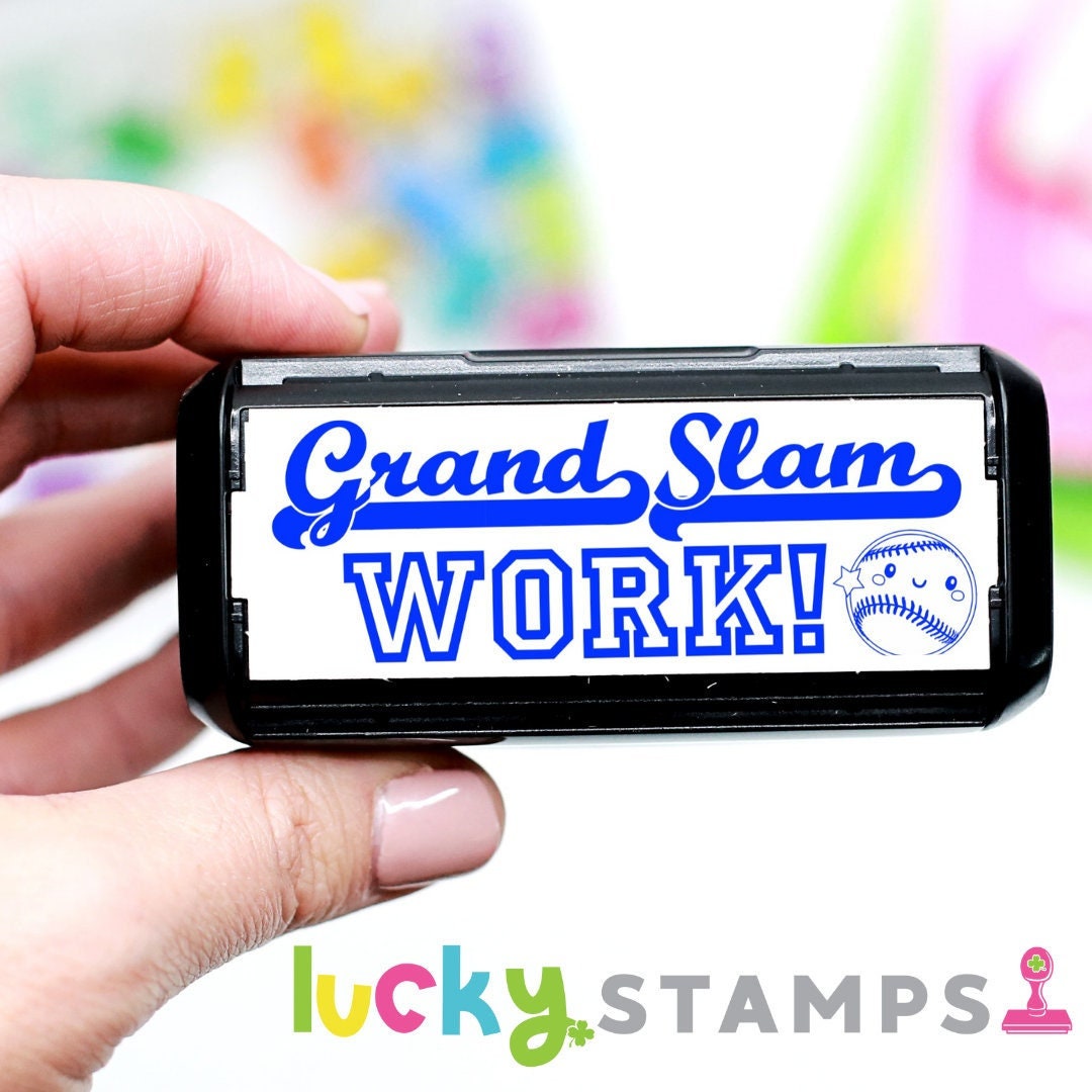 Baseball Stamp, Softball Stamp, Sports Stamp, Grand Slam Work, Self ...