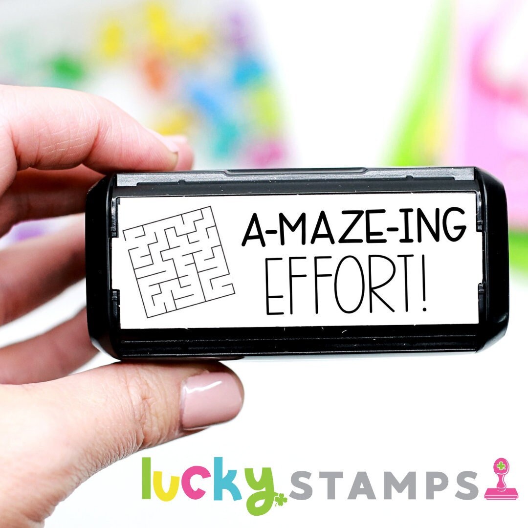 A-MAZE-ING Effort! A-maze-ing Stamp, Self Inking Stamp, Teacher Stamp ...