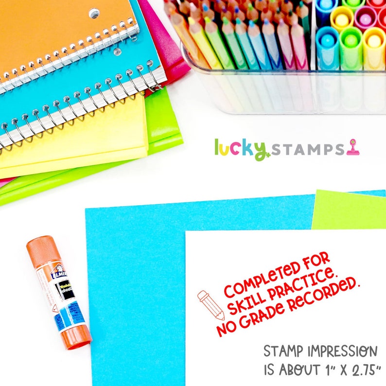 Skill Practice Stamp, Self-inking Teacher Stamp, Self Inking Stamp ...