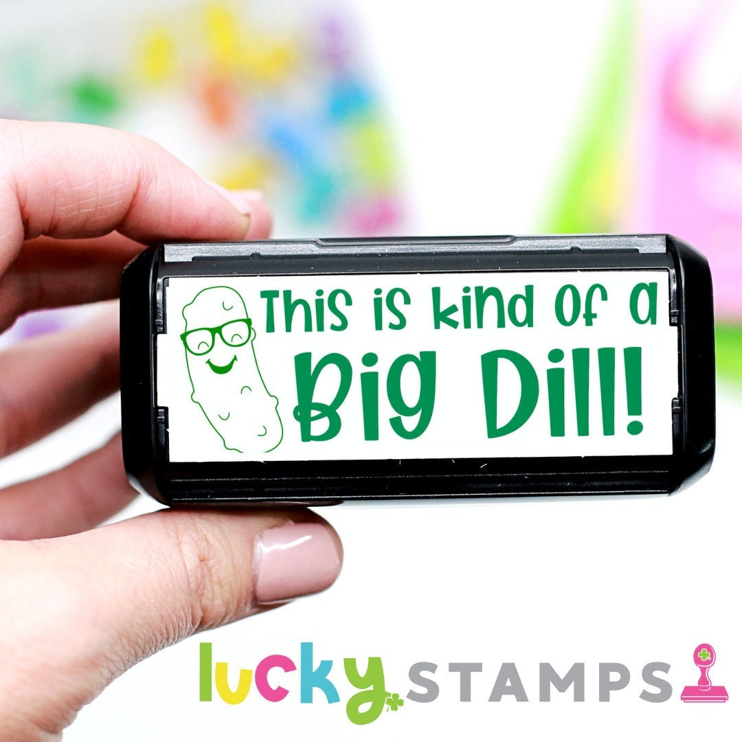 Big Dill, This is Kind of a Big Dill Stamp, Pickle Stamp, Cucumber ...