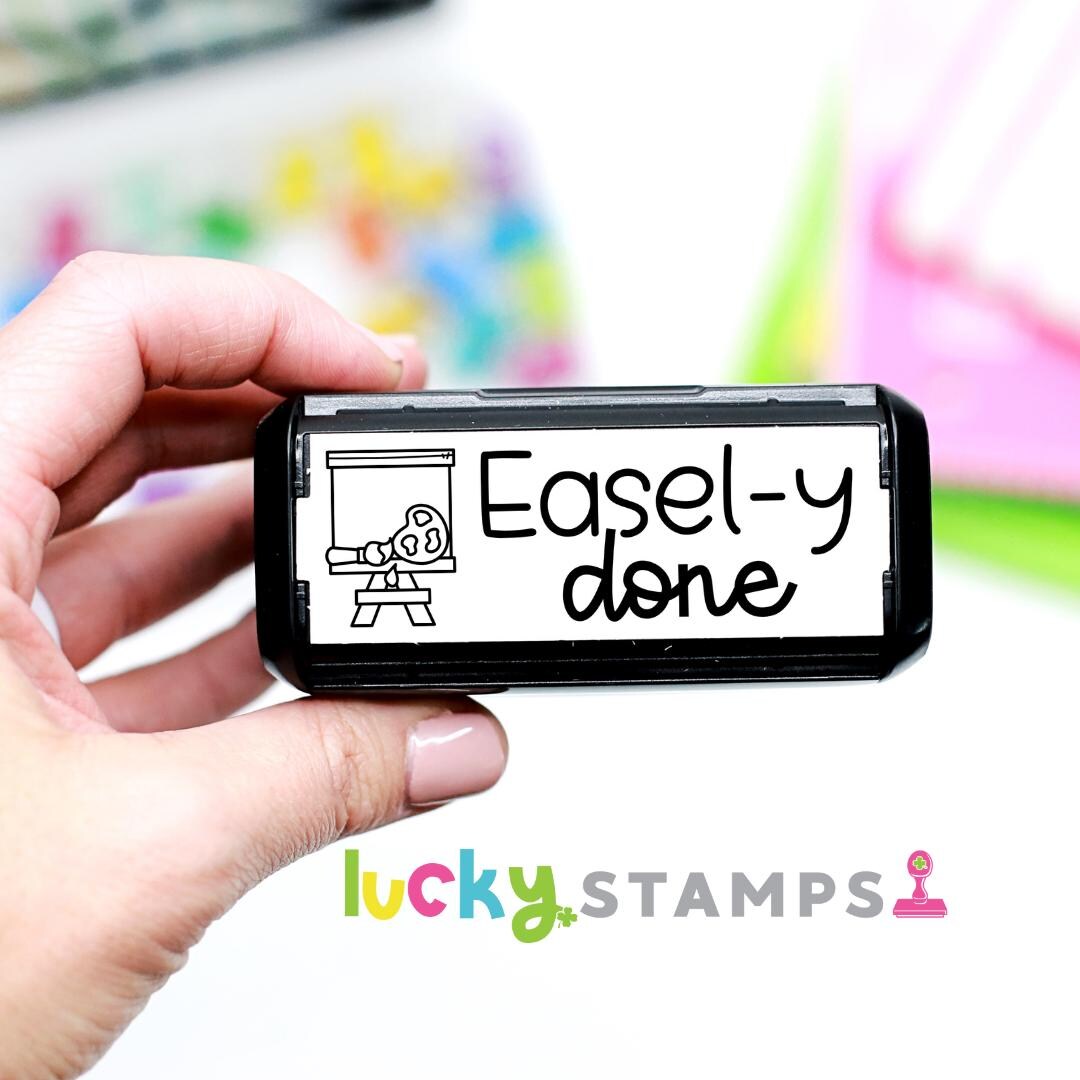 Easel-y Done Self-inking Teacher Stamp, Self Inking Stamp, Teacher ...