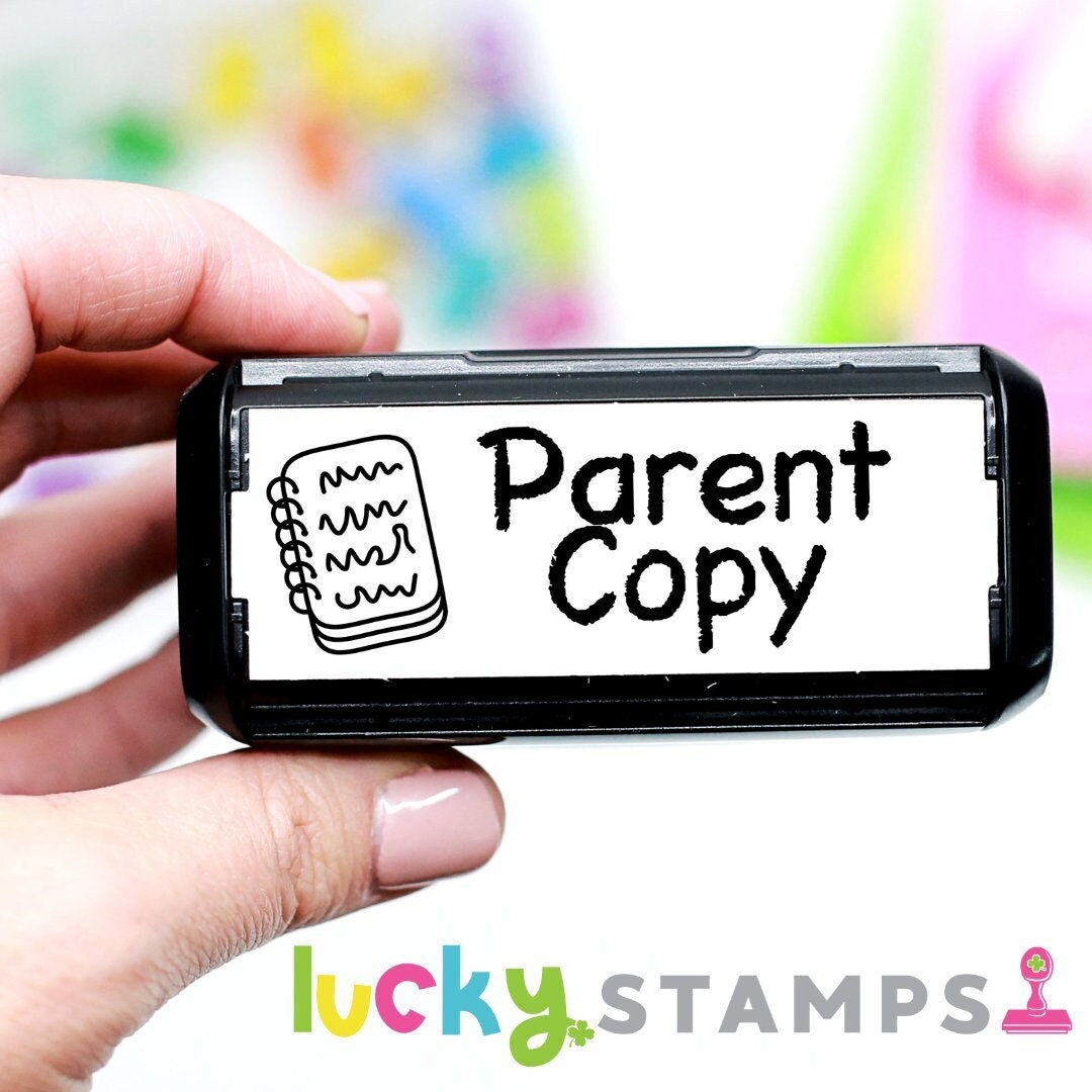 Parent Copy Stamp, Self Inking Stamp, Self-inking Teacher Stamp, Self ...