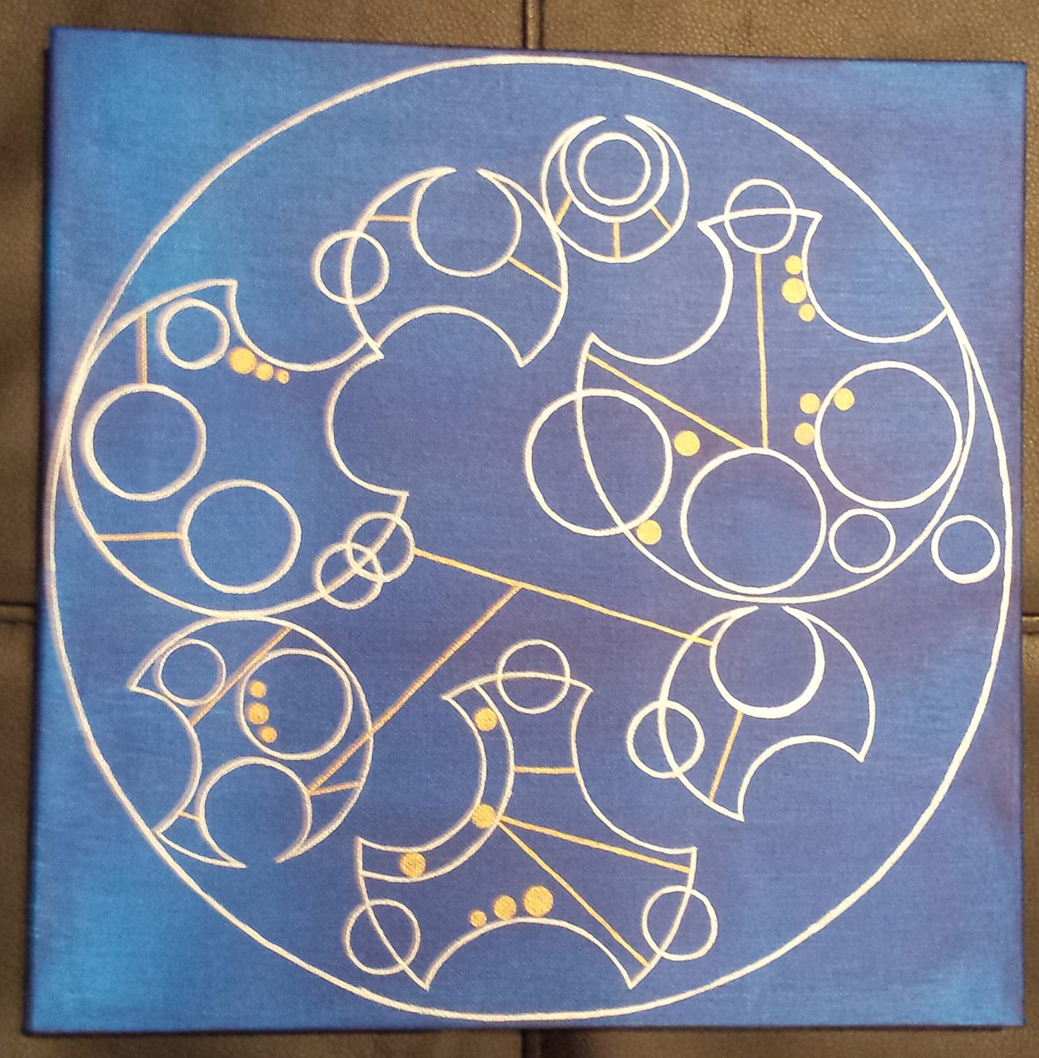 Custom Art Doctor Who Circular Gallifreyan Painting | Etsy
