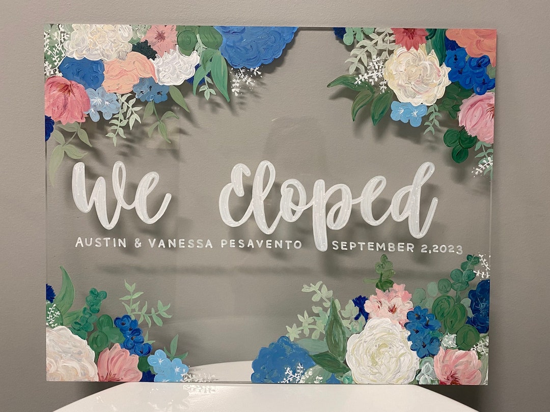 Custom Acrylic Wedding Sign - Etsy