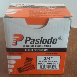 2 Boxes PASLODE 3/4" 16 Gauge Straight Brad Finish Nails = Qty 10,000 ...