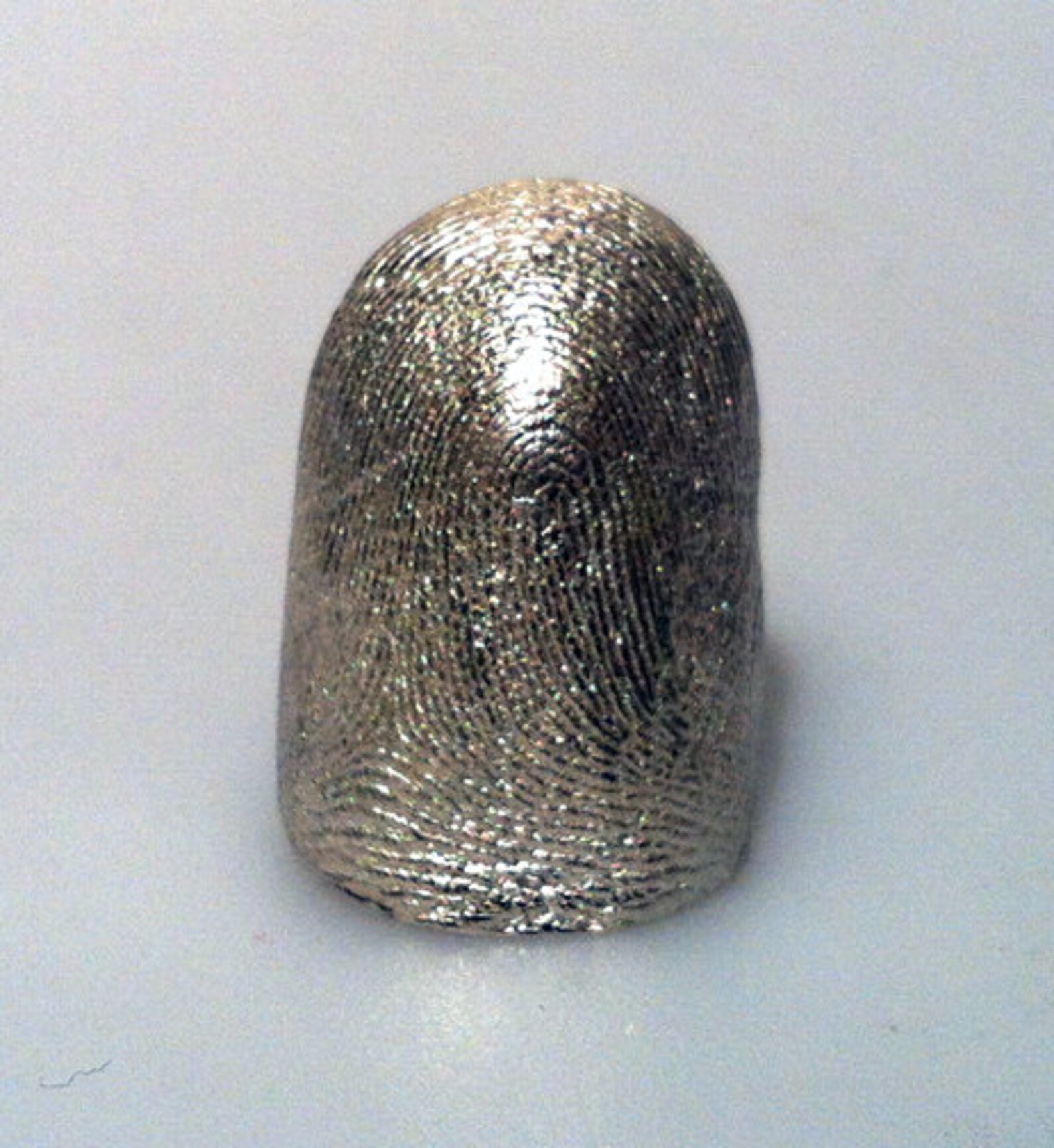 Sterling Silver Fingerprint Ring - Etsy
