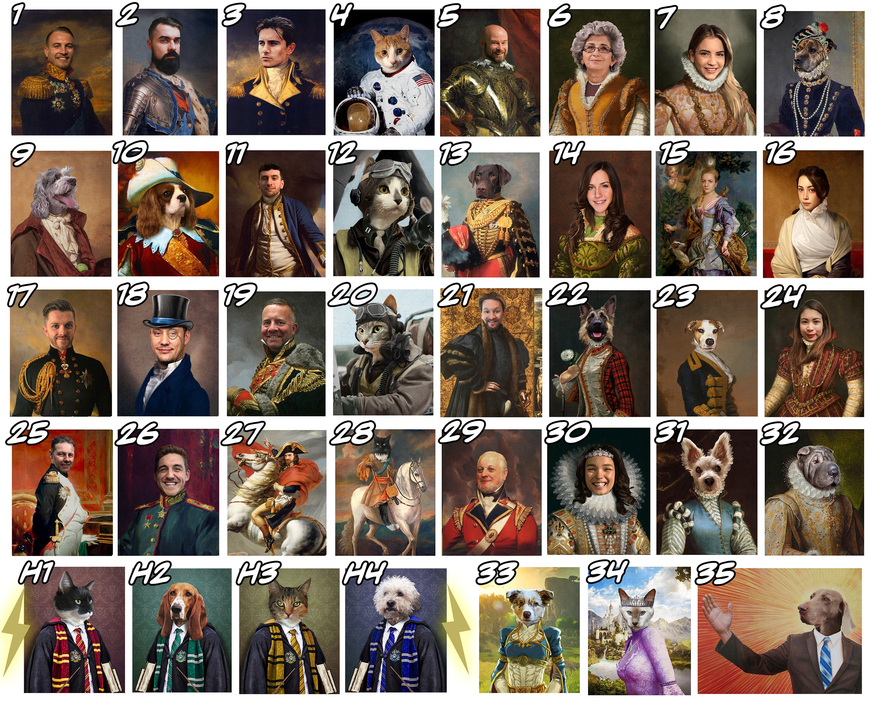 CUSTOM Royal Portrait Painting From YOUR Photo / Personalized - Etsy UK