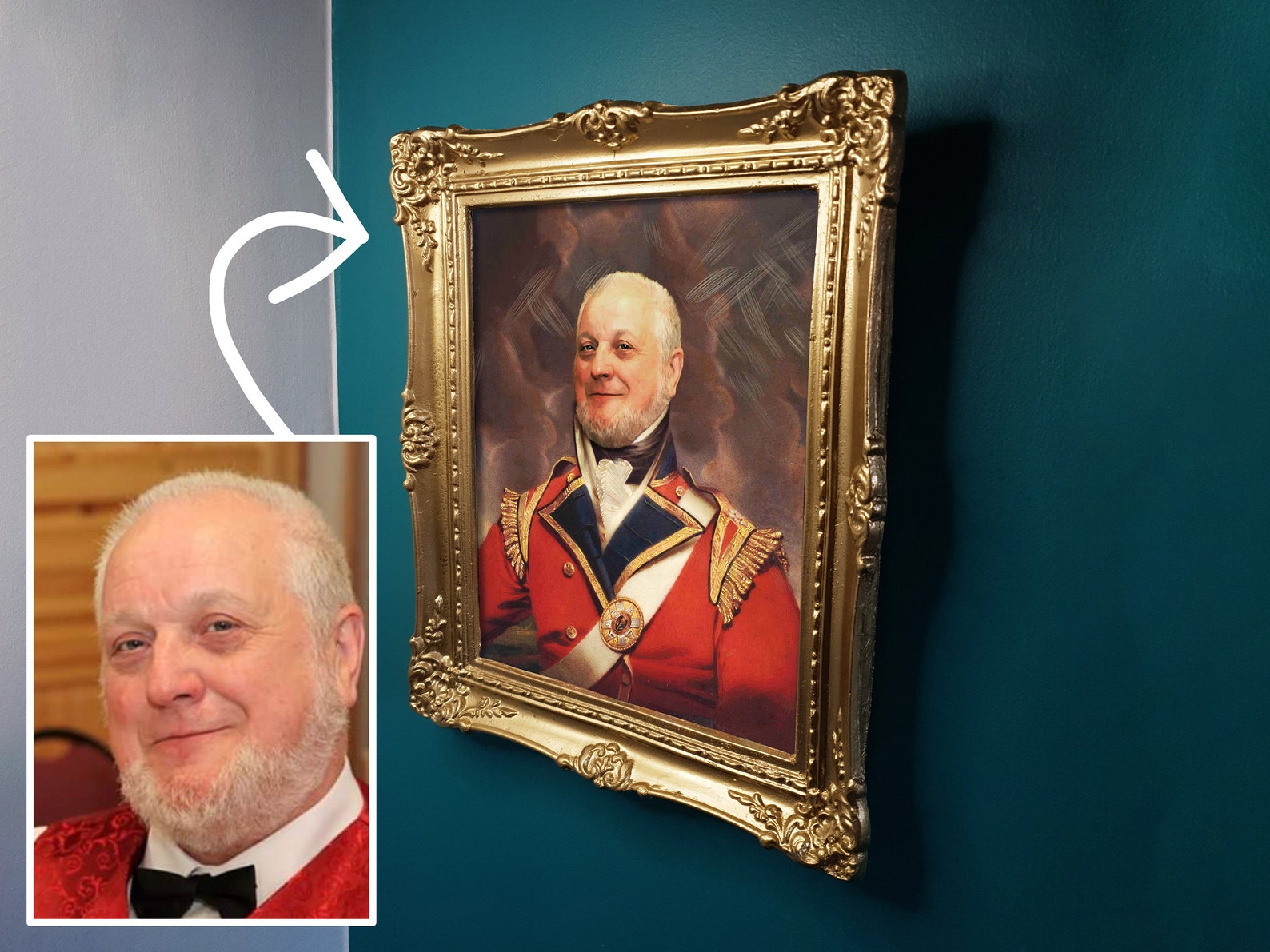 CUSTOM Royal Portrait Painting From YOUR Photo / Personalized | Etsy