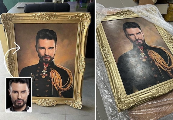 CUSTOM Framed Royal Portrait Painting From YOUR Photo / - Etsy